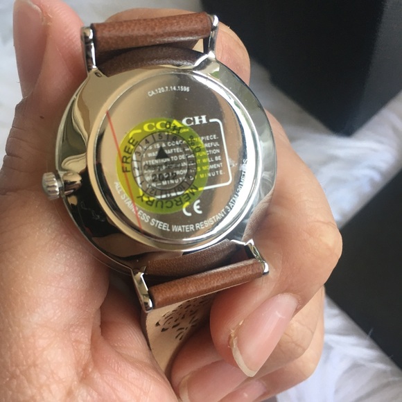 Coach | Accessories | New Coach Woman Brown Leather Strap Watch | Poshmark